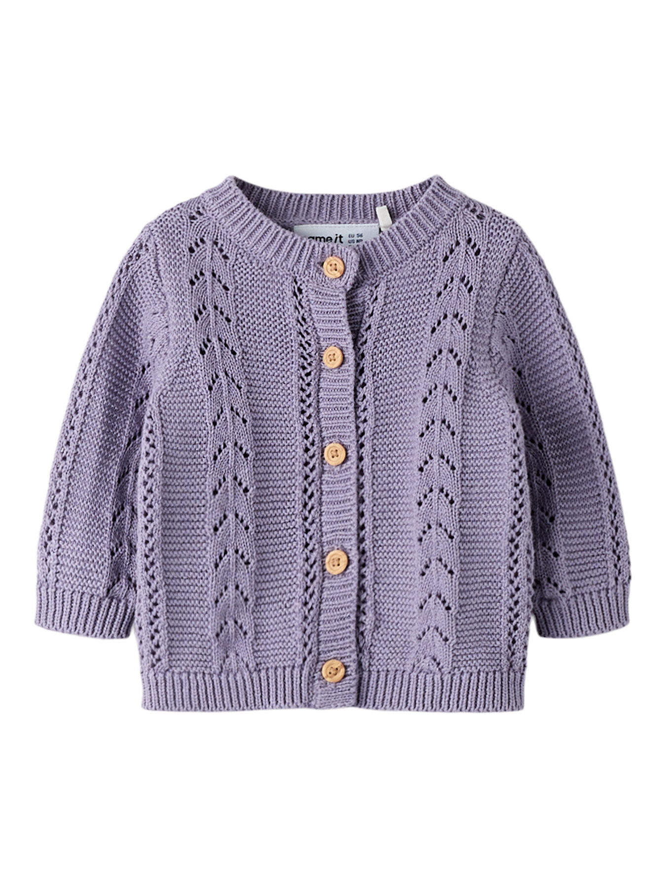 Tandra Knit Cardigan Lavender Gray - Jack & Zo.