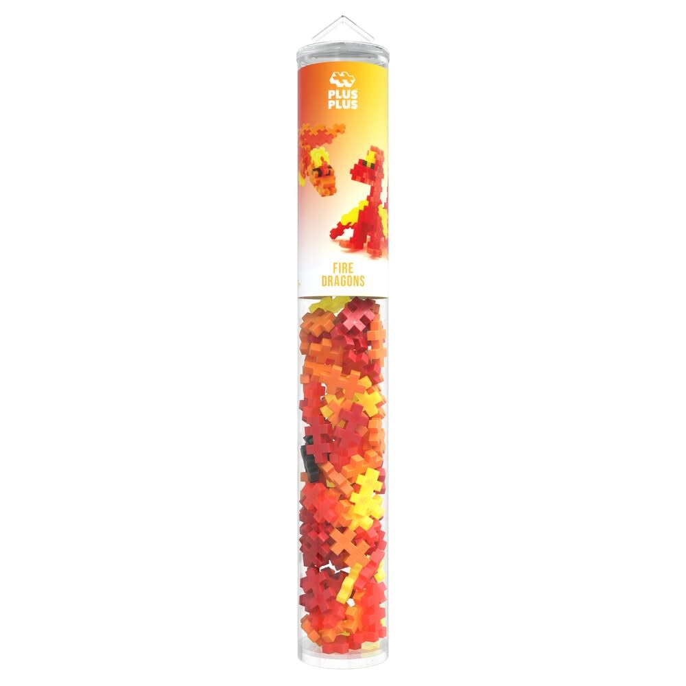 Plus Plus Tube Fire Dragons 100 Pcs - Jack & Zo.
