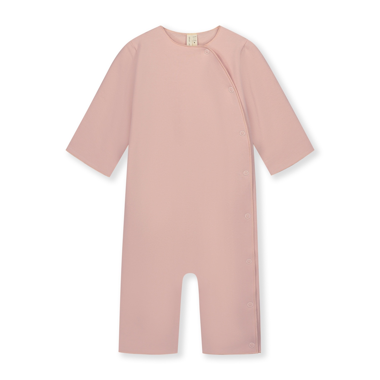 Baby Suit with Snaps Faded Pink - Jack & Zo.