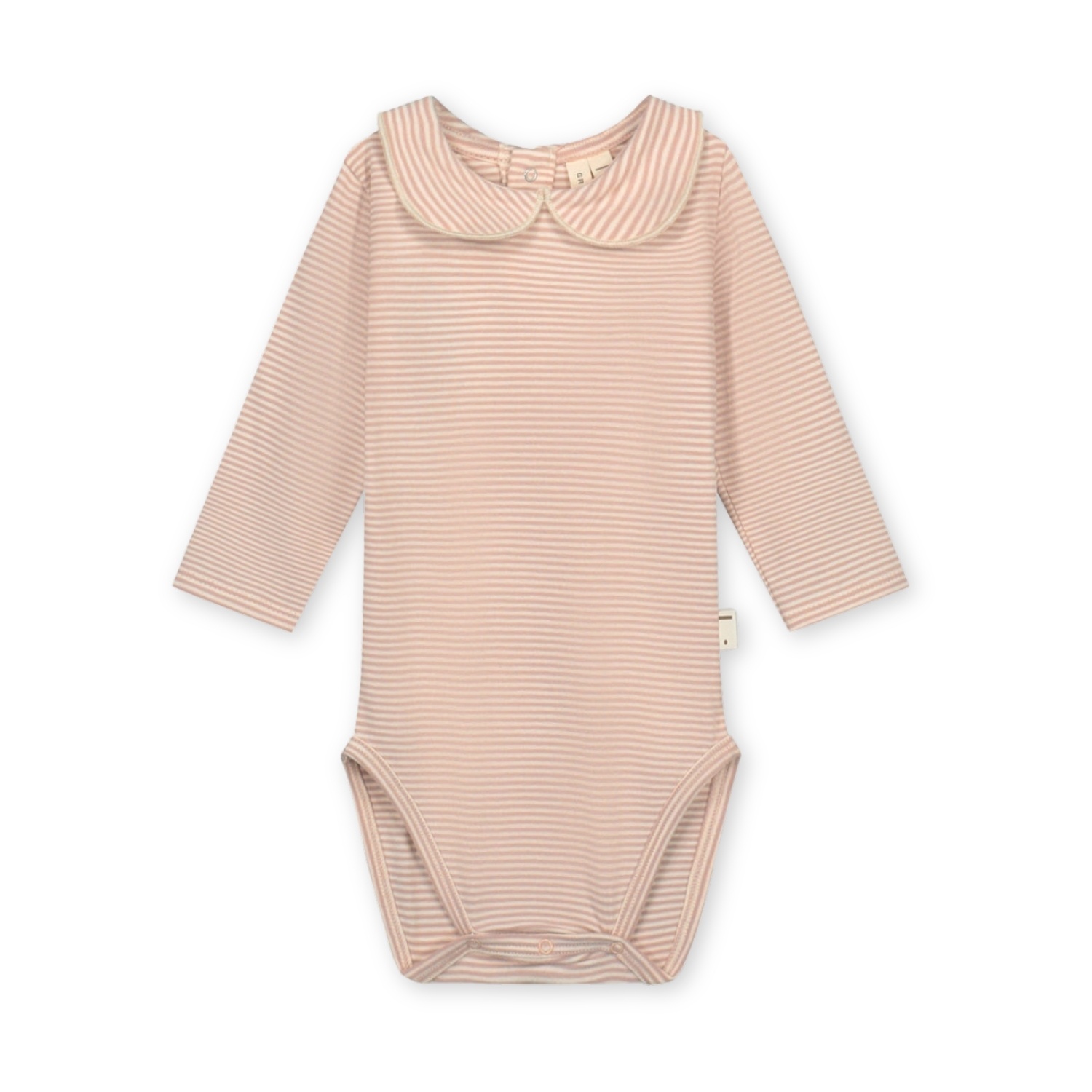 Baby Collar Onesie Faded Pink - Cream - Jack & Zo.
