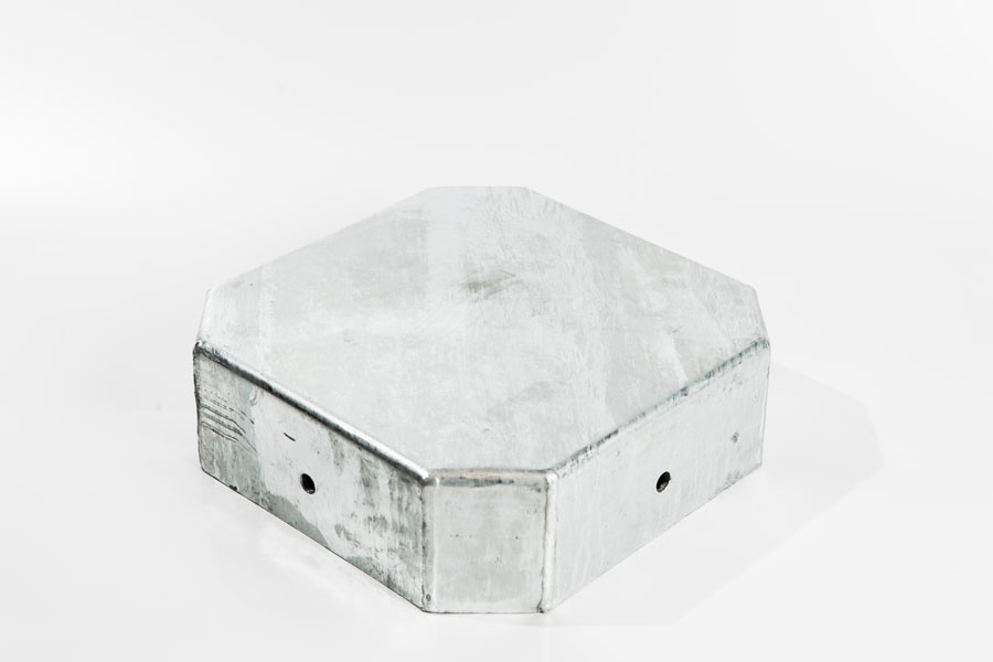 DockParts Pile Cap 8 sided 200 x 200 x 63 mm - DockParts