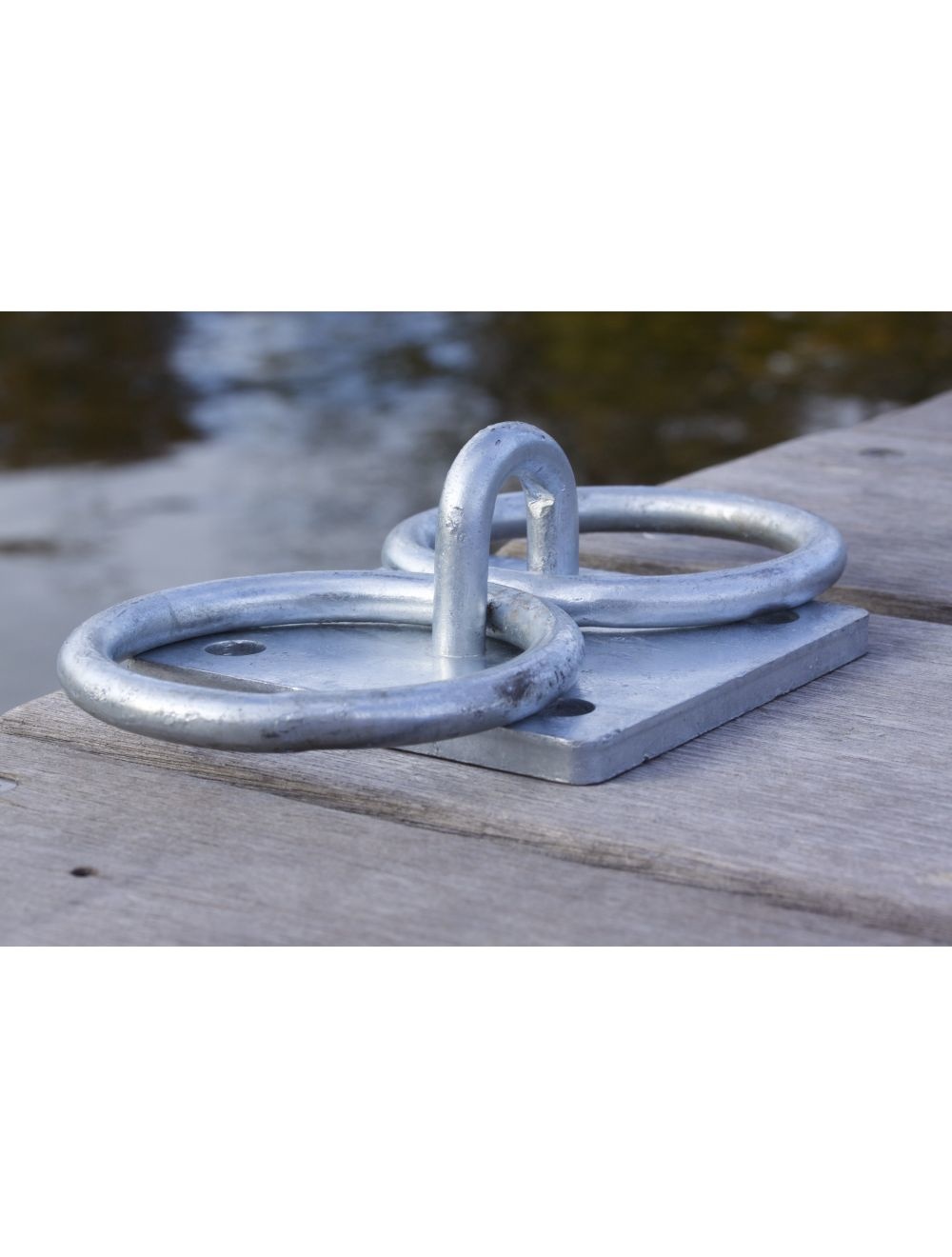 DockParts Double Mooring Ring, Galvanized - DockParts