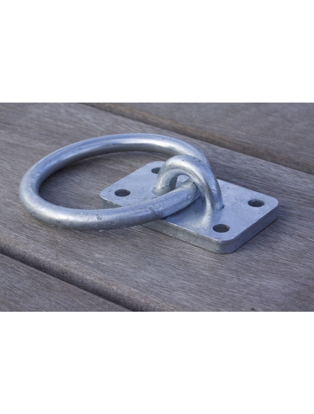 DockParts Mooring Ring, Galvanized - rectangle base plate - DockParts
