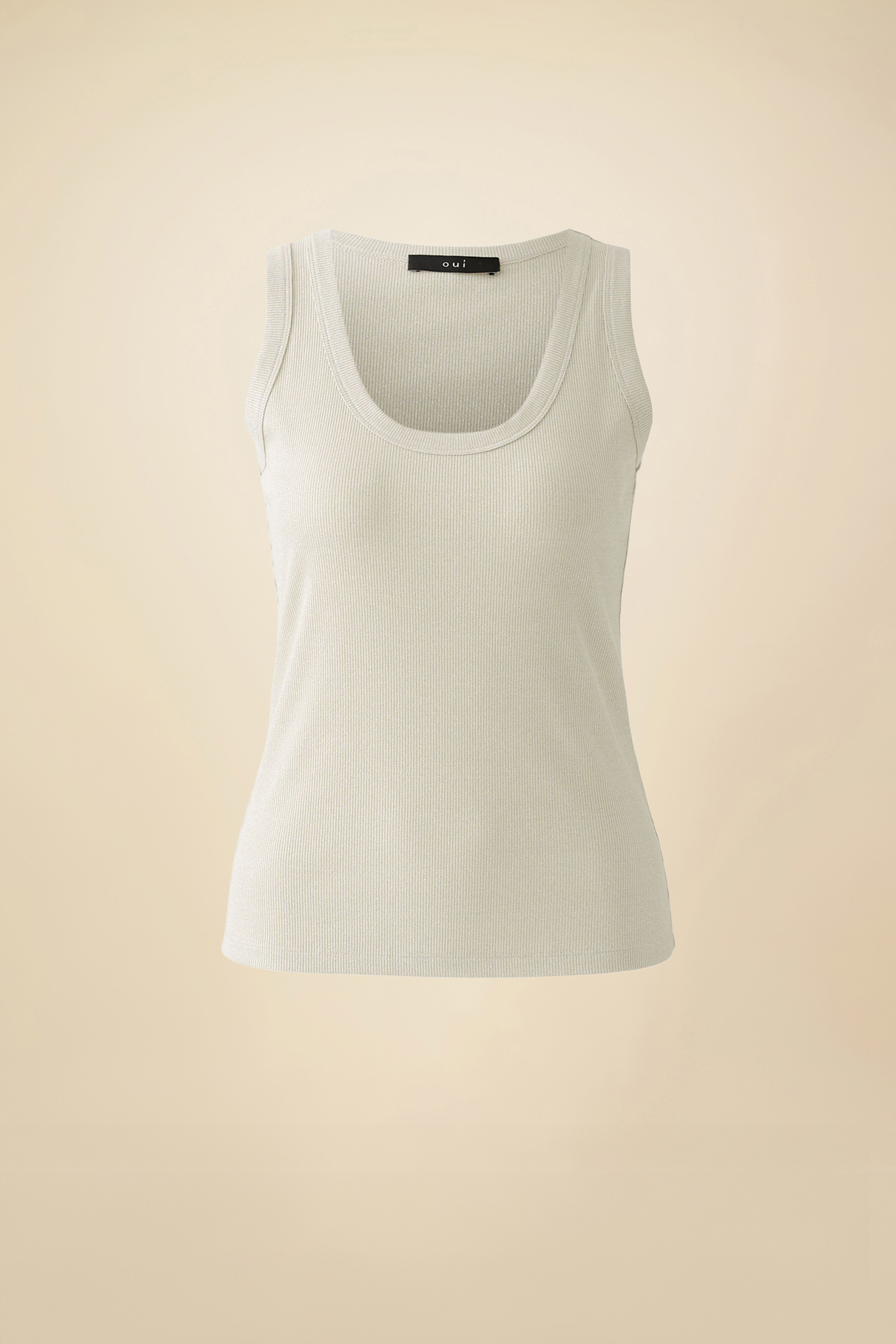 Oui - Top - Beige - Voortman Mode