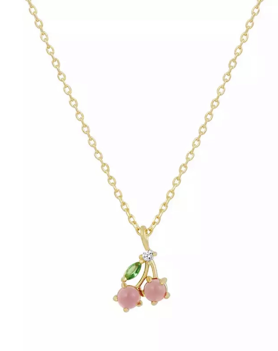 fruit 18 k gold ketting leuk met bijpassende fruit oobellen ...
