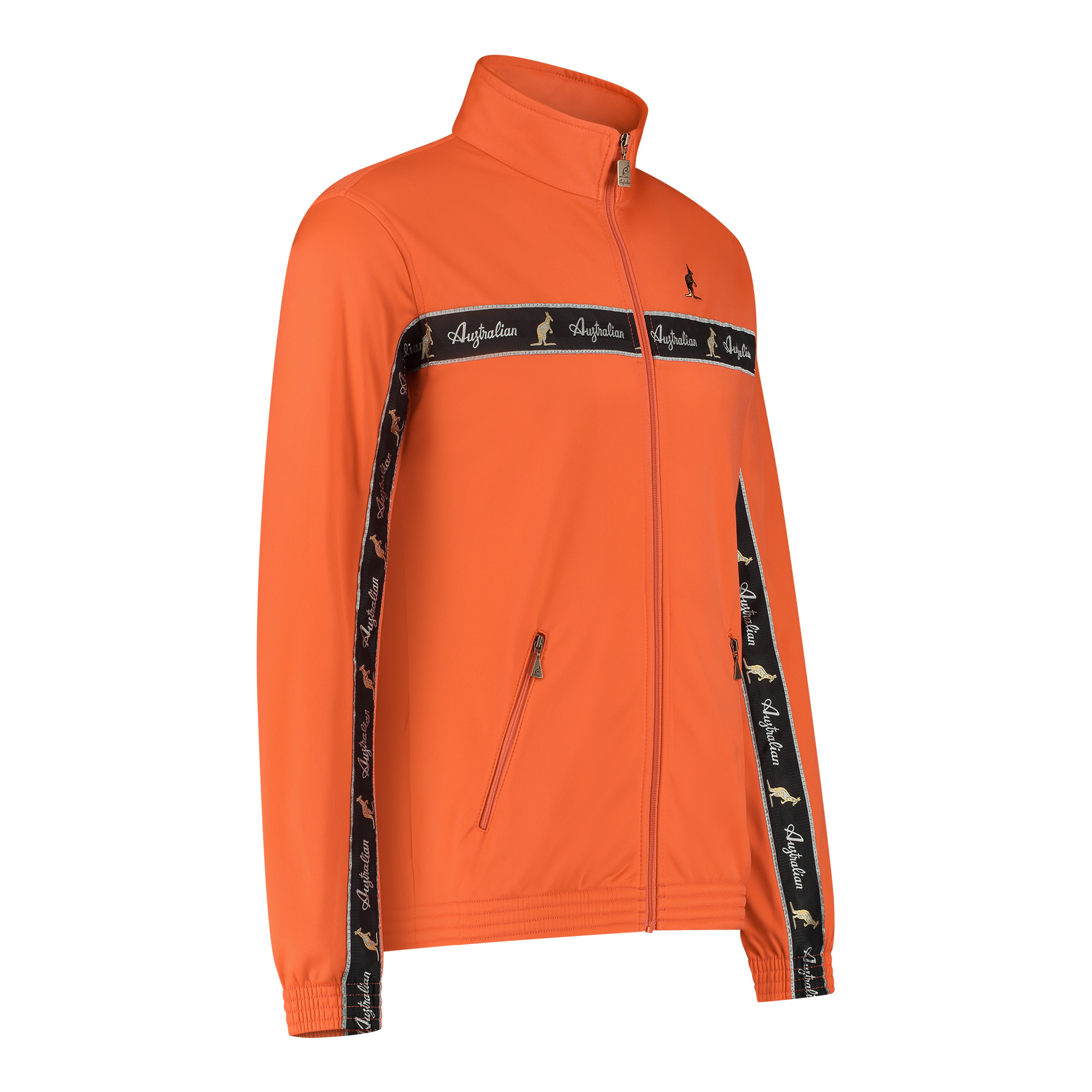 Australian Track Jacket with tape (Lava/Black) - Gabberwear