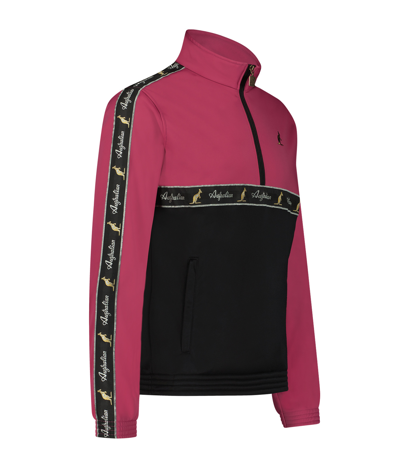 Australian Duo Half Zip Jacket (Red Berry) - Gabberwear