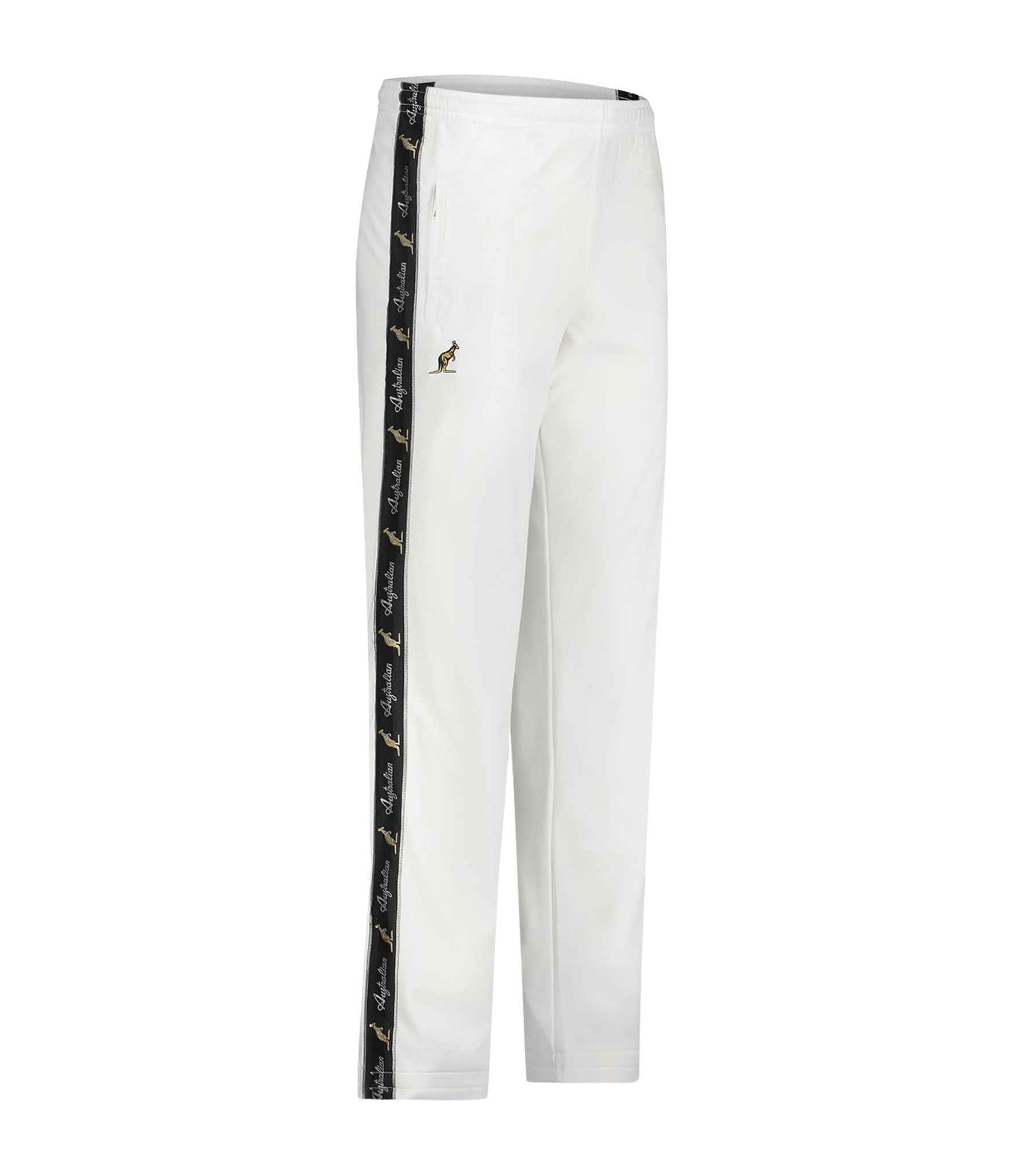 Australian Pants with Black Tape 3.0 (White) - Improved Fit - Gabberwear