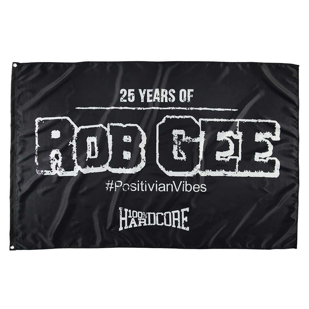 100% Hardcore x Rob Gee Vlag bestel bij - Gabberwear