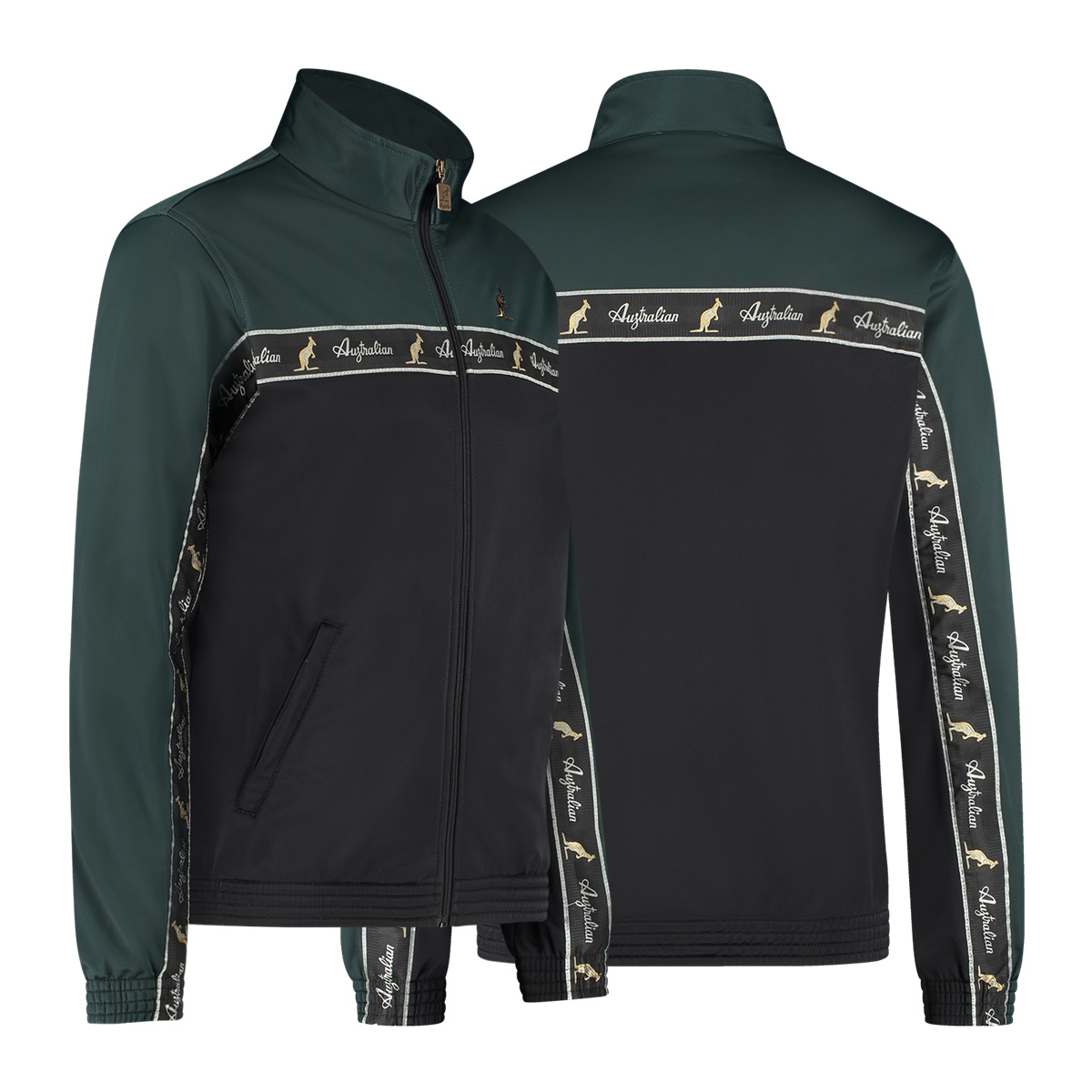 Australian Duo Jacket with Black Tape 3.0 (Woods Green) - Gabberwear