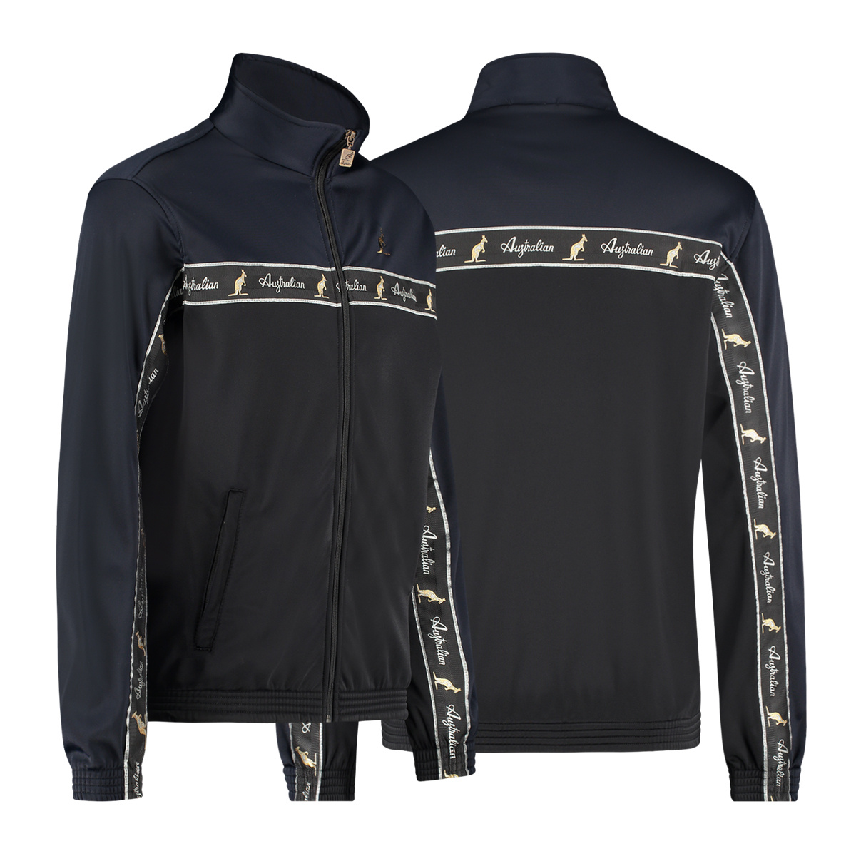 Australian Duo Jacket with Black Tape 3.0 (Navy) - Gabberwear