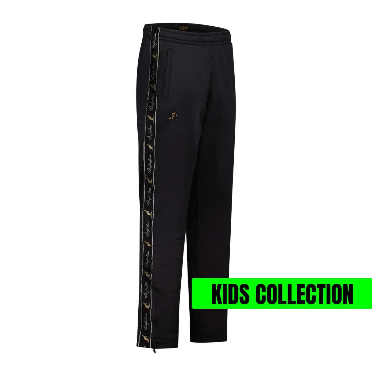 Australian Kids Track Pants (Black) - Gabberwear