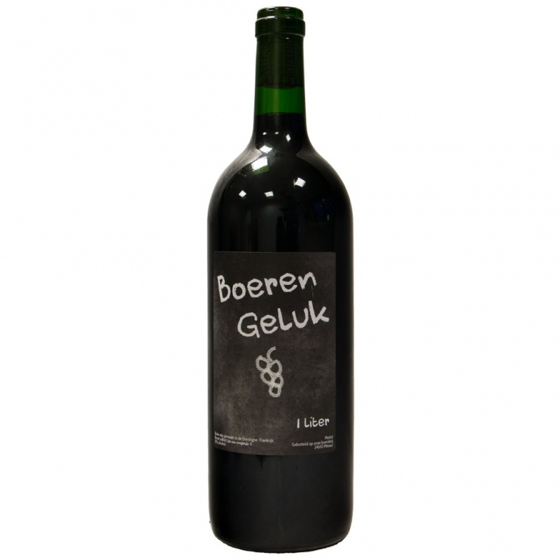 Boerengeluk wijn rood 1ltr - Landwinkel Elenbaas