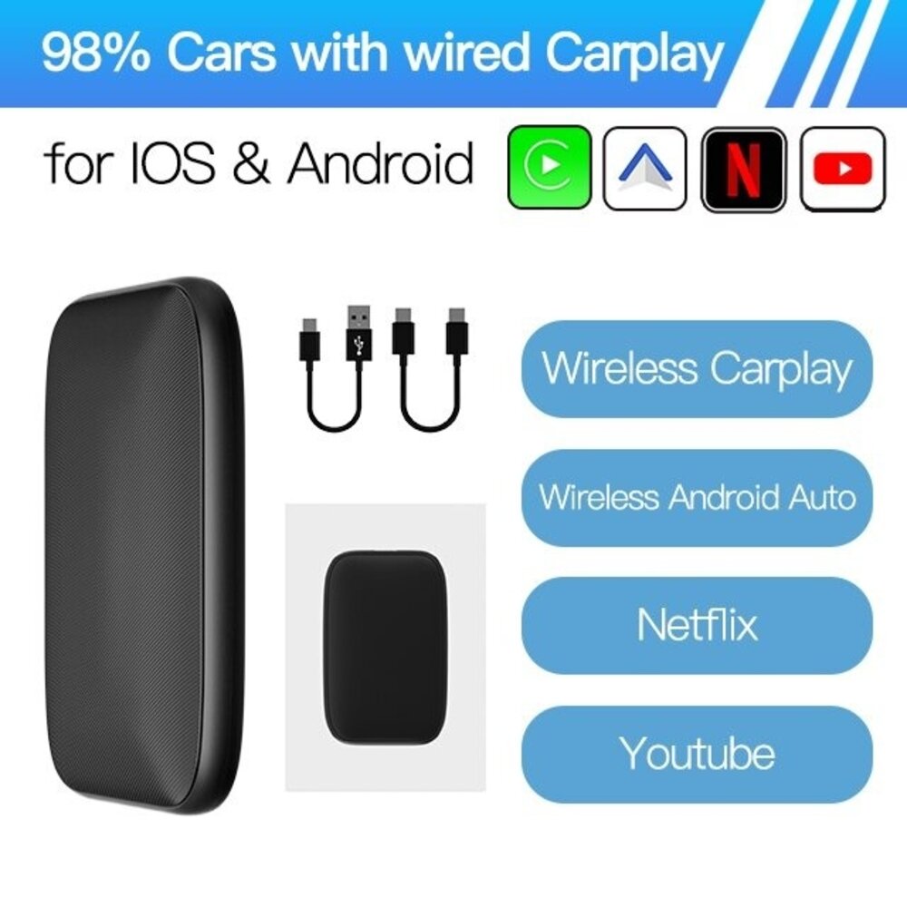 Cartronix CarPlay ai box | YouTube & Netflix | Draadloos ...