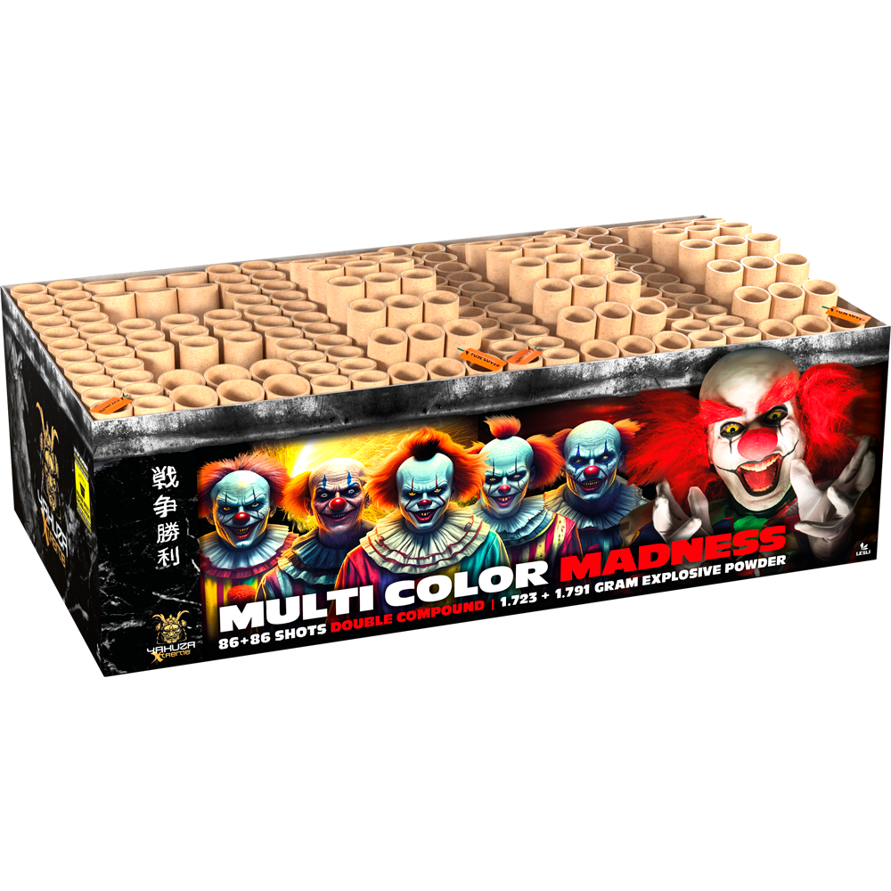 Multi Color Madness | Lesli Vuurwerk | 171 shots Compound | 30mm