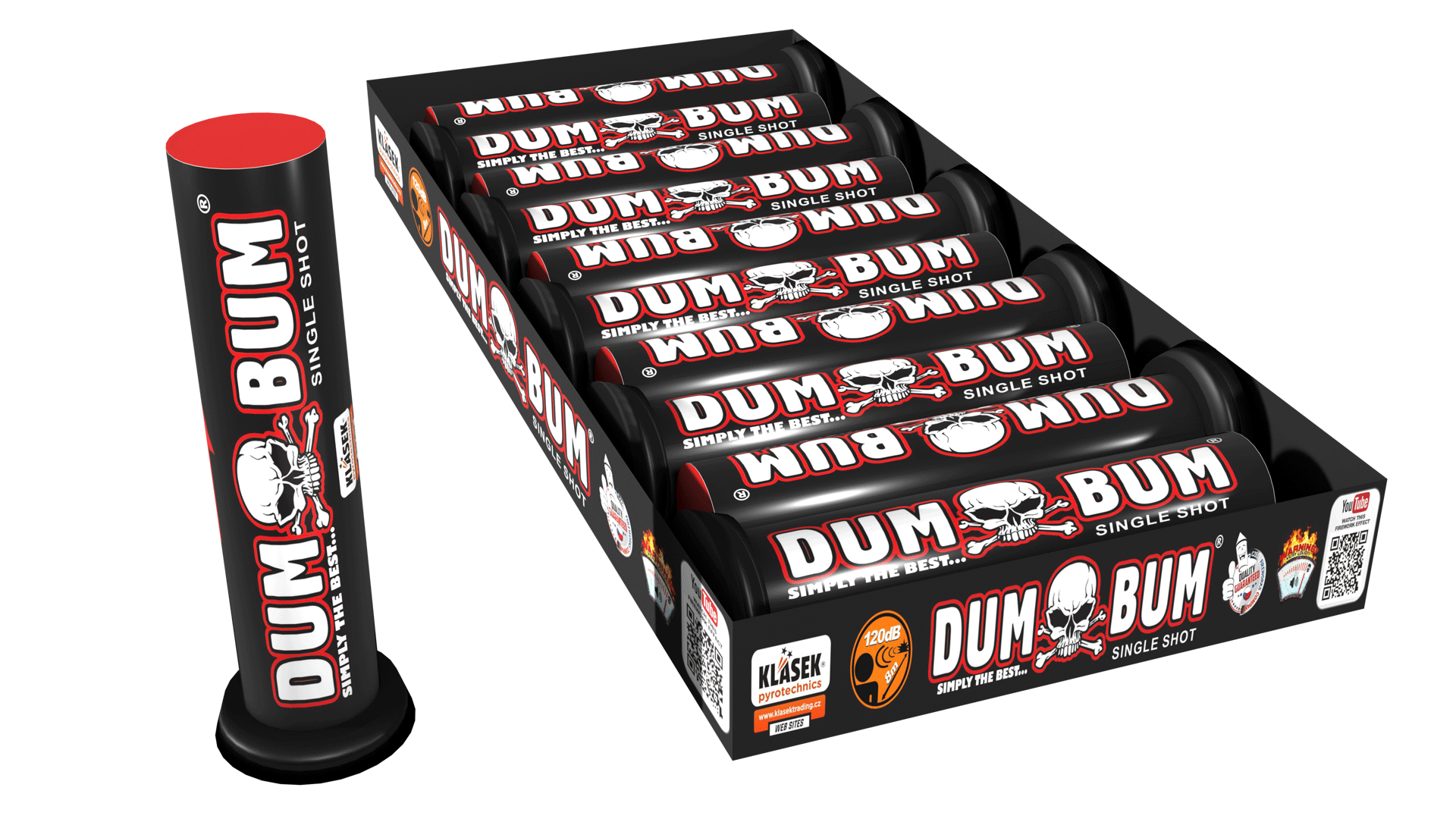 DumBum Single Shot 10 stuks | Klasek Pyrotechnics