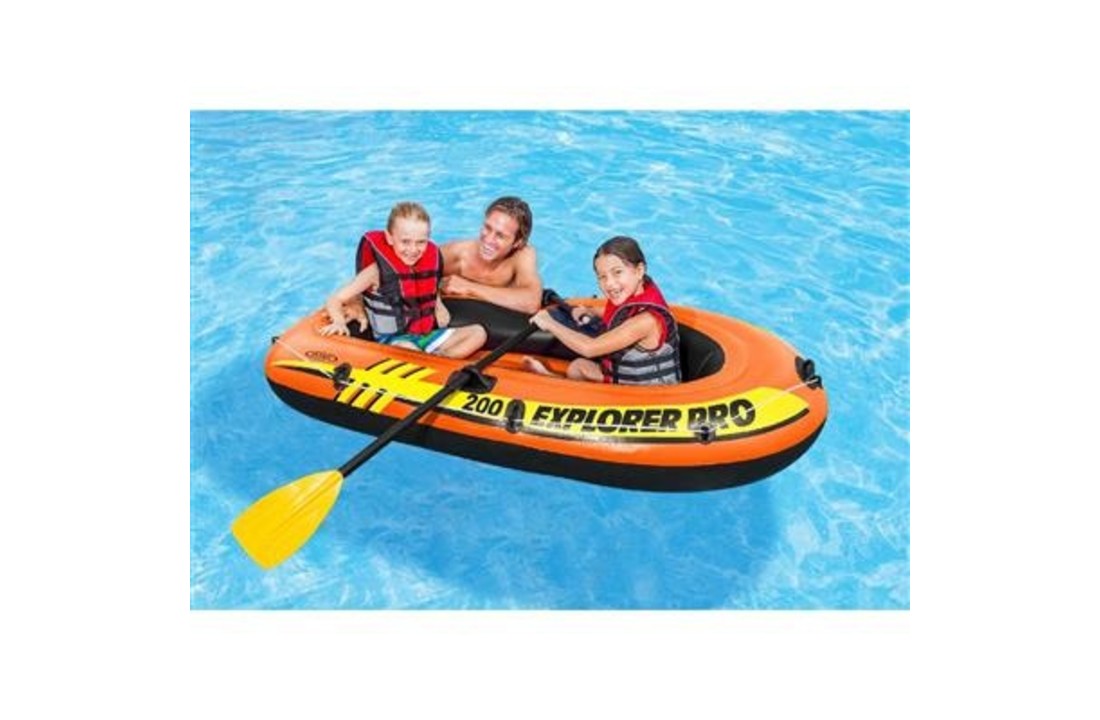 Intex Explorer Pro 200 Boot set + peddels en pomp - buitenenthuis.nl