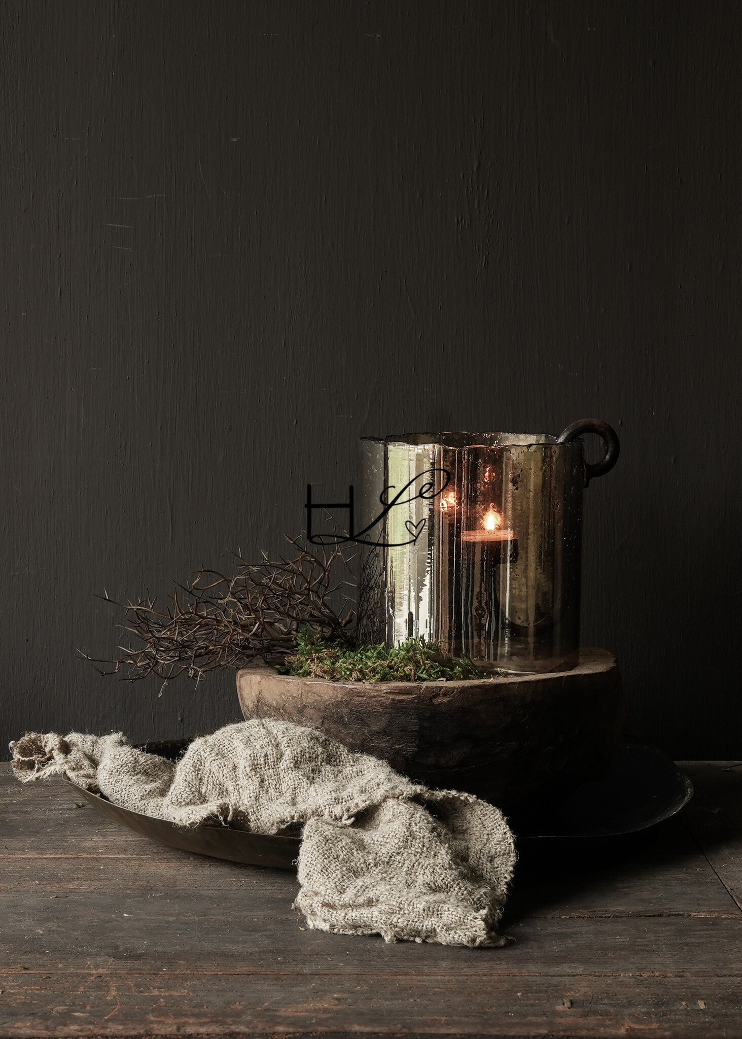 Oude Stoere Authentieke houten Water Bak - HerbersLifestyle