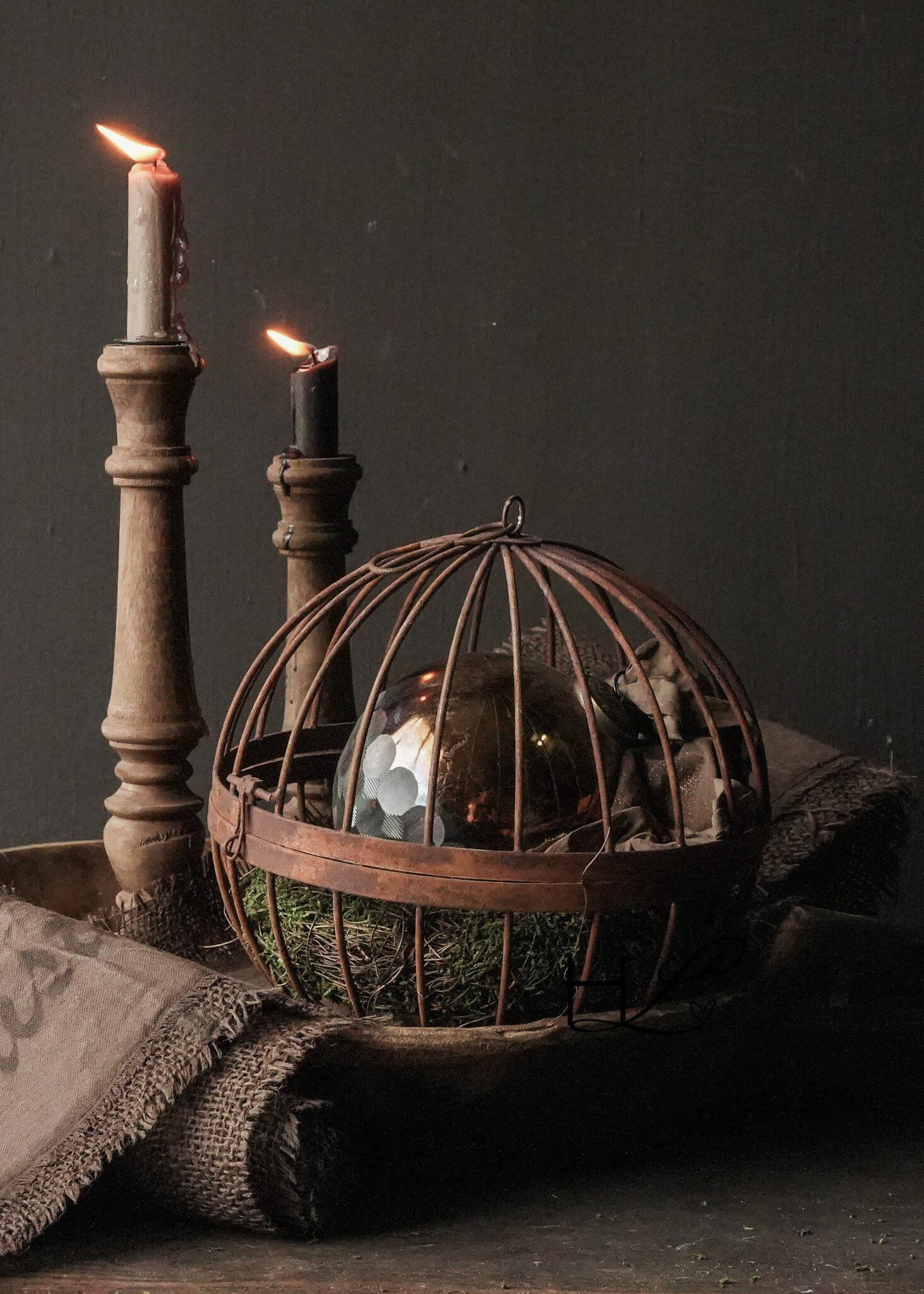 Iron rust wire ball - HerbersLifeHerbersLifestylestyle