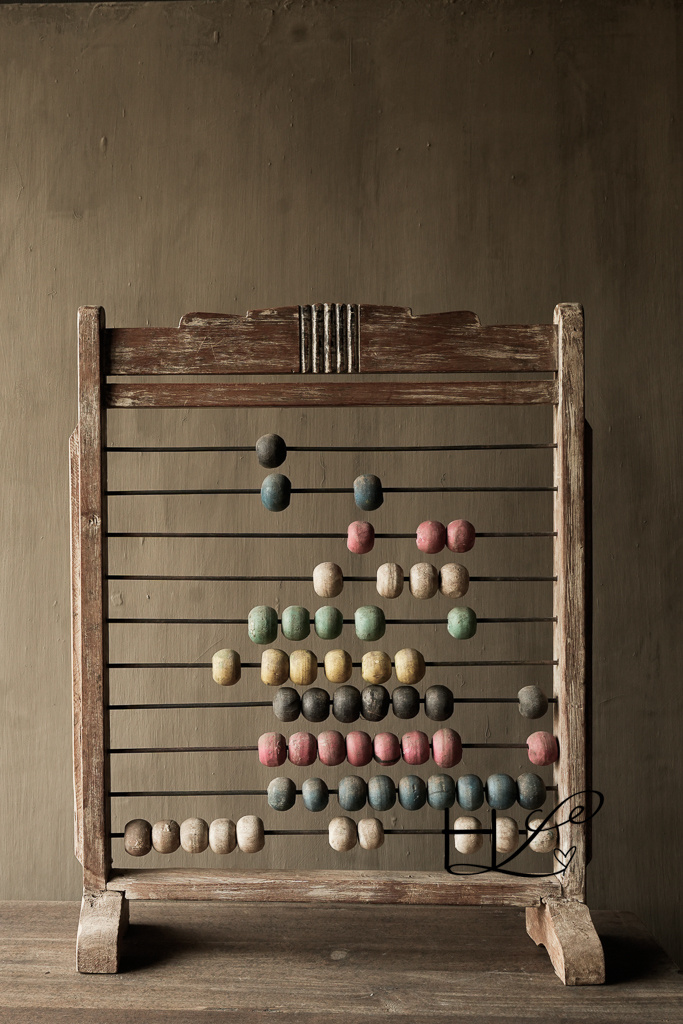 Uniek oud telraam - HerbersLifestyle