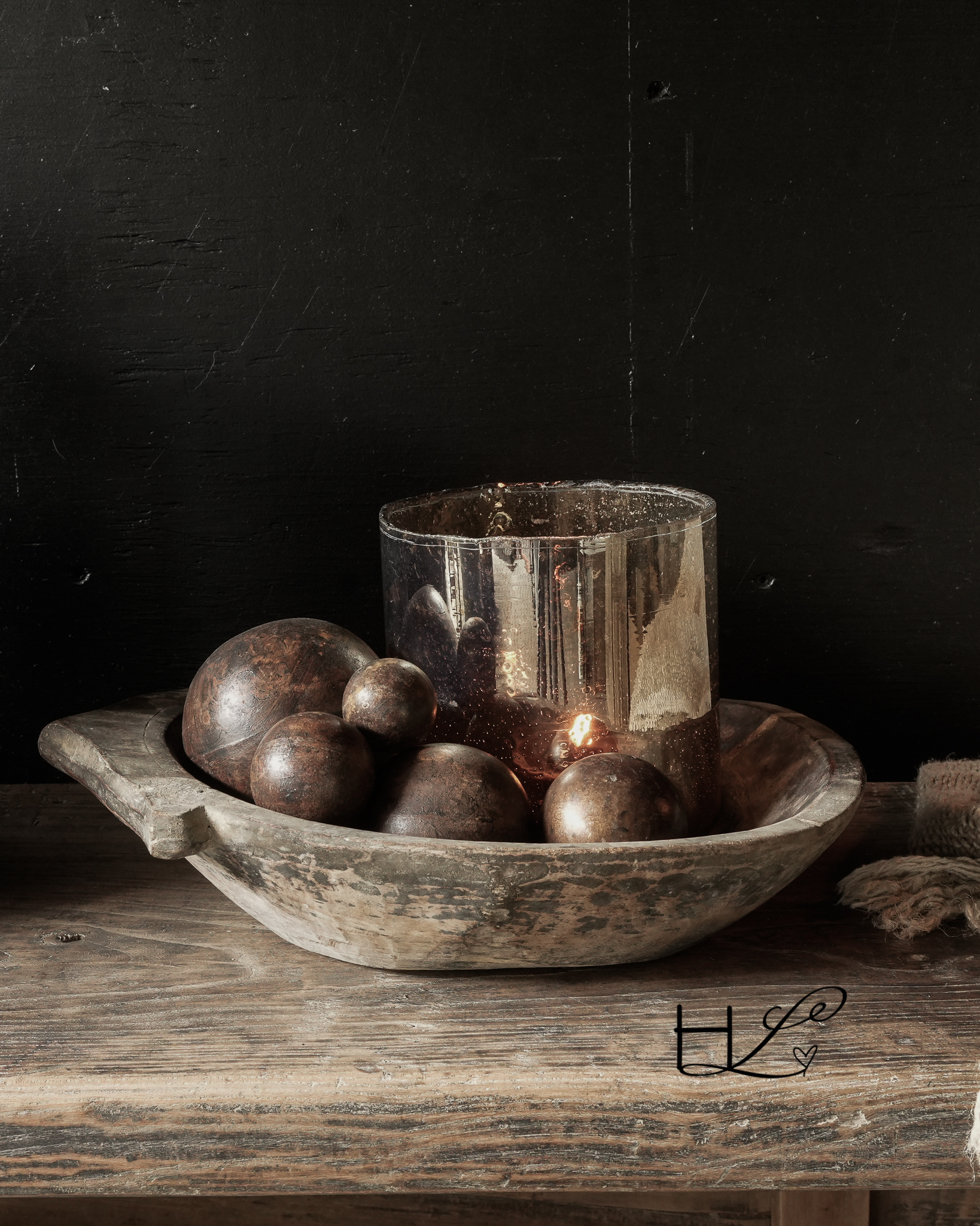 Set of five rust balls - HerbersLifeHerbersLifestylestyle