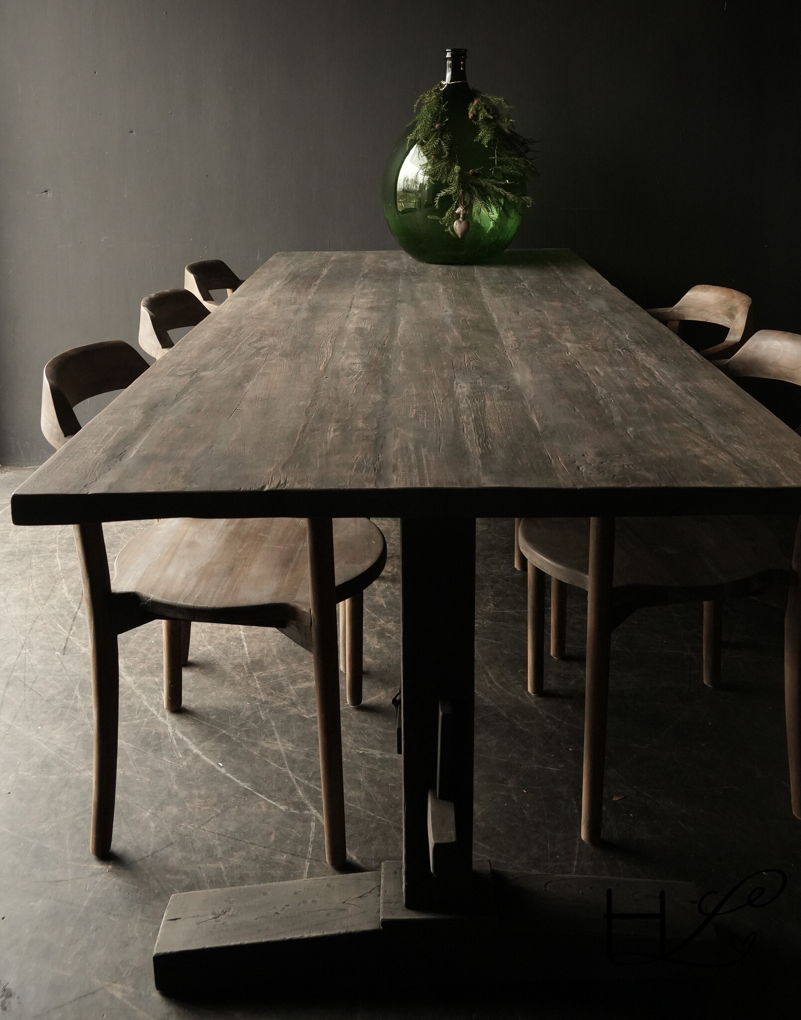 Stable table/monastery table made of old used wood ...