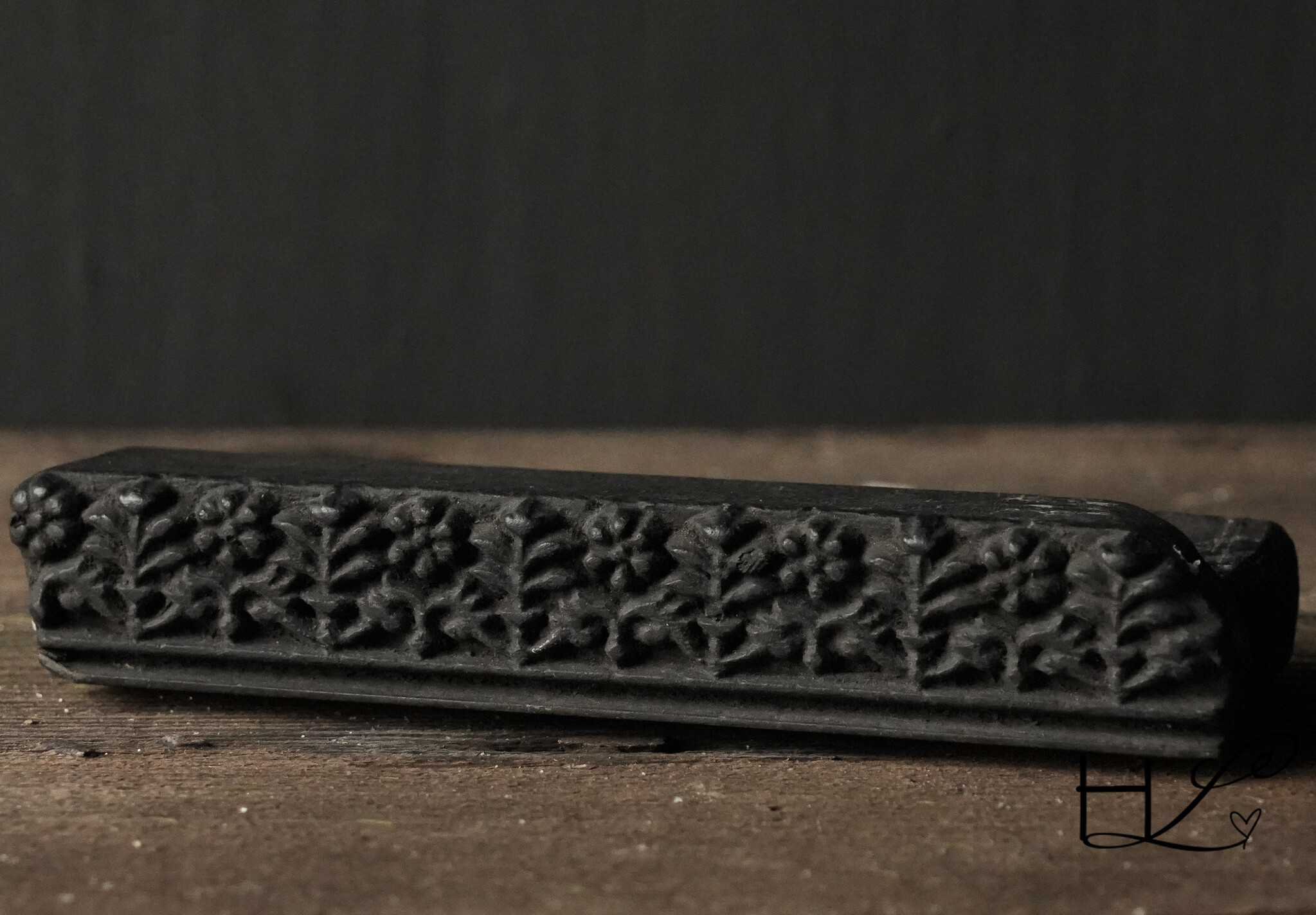 Oud houten Indische batik stempel HOFFZ - HerbersLifestyle