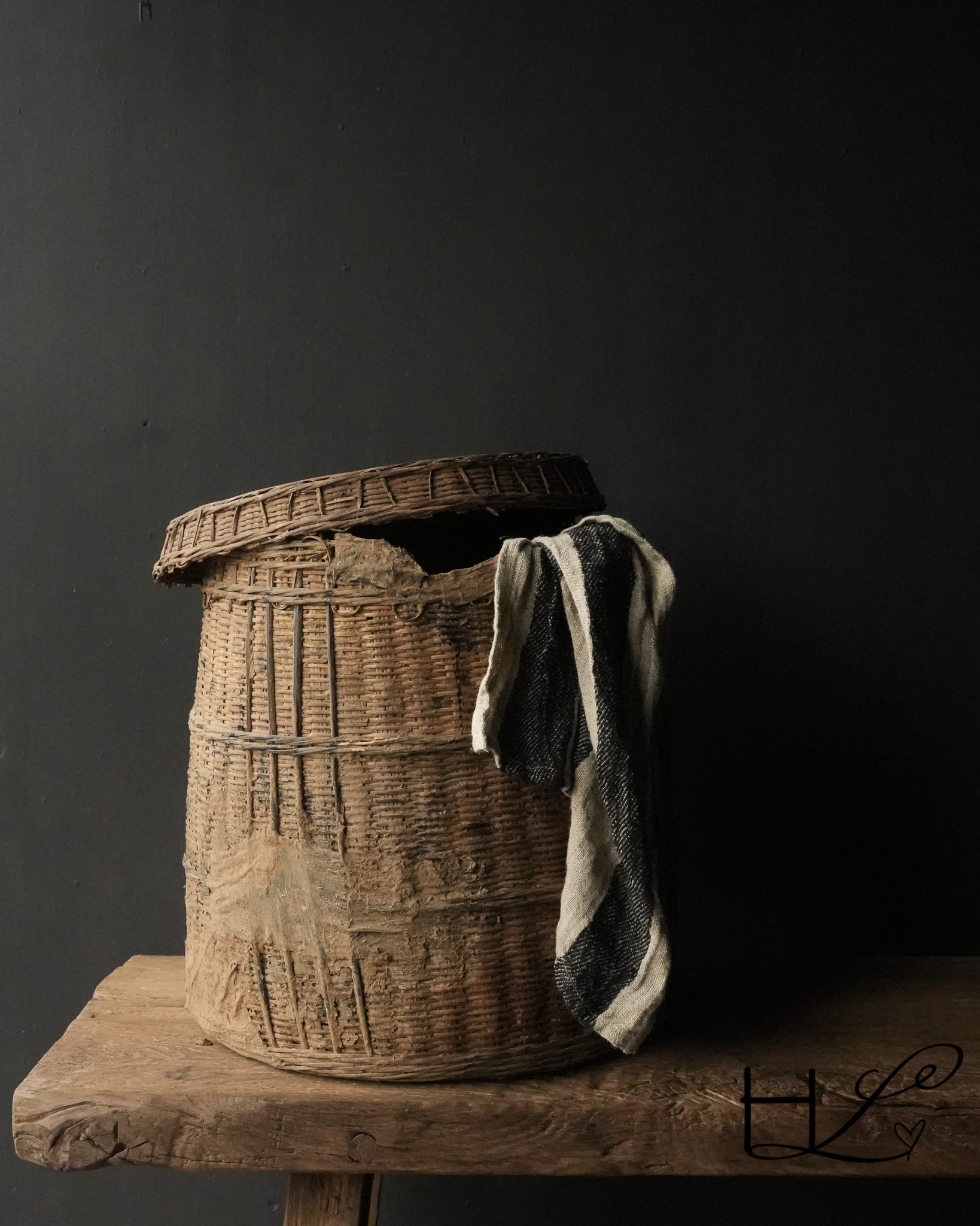 Authentic clay basket with lid XXL - HerbersLifeHerbersLifestylestyle