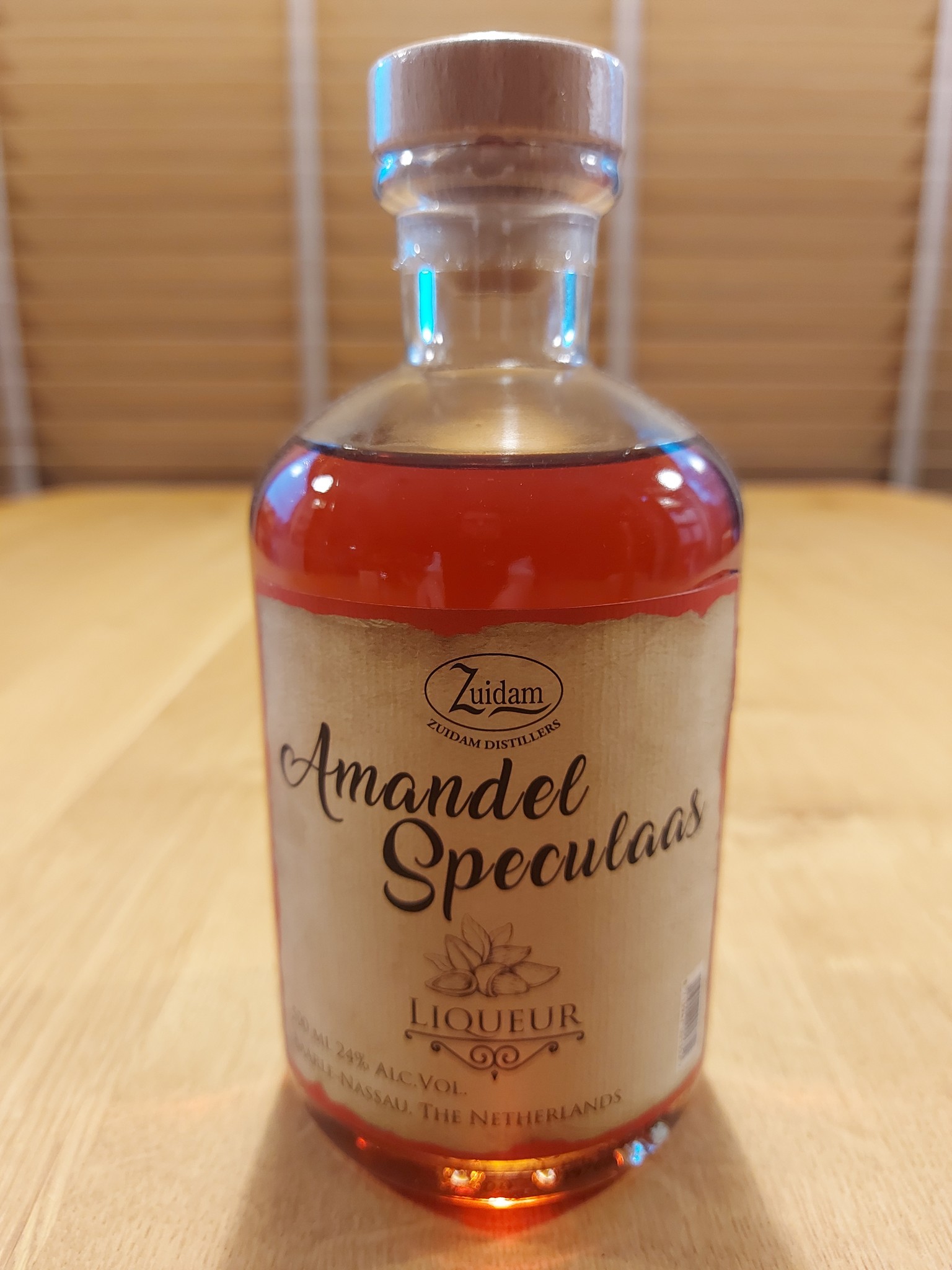 Amandel Speculoos likeur in bolle fles 500 ml - Zuidam - milawebshop.be