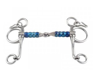 Trust Sweet Iron Pelham Single Jointed - Cherry Roller. - Bitspecialist