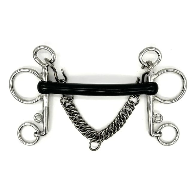 AJR Snaffle Pelham Mullen - Vulcanite - Bitspecialist
