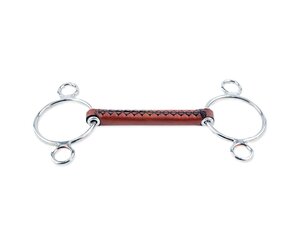Trust Equestrian Snaffle 3 Ring Leather - Bitspecialist