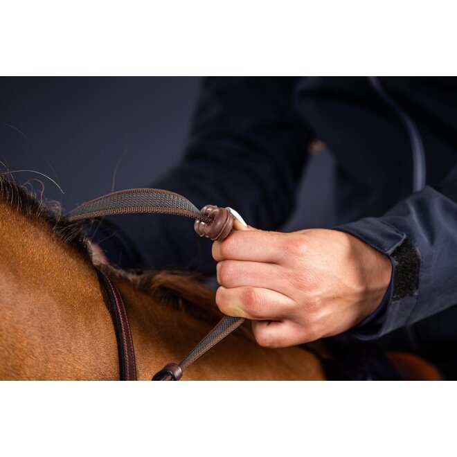 Dy'on Collection Adjustable Reins With Hand Stopper - Horseonline.com