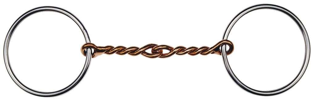 Feeling Snaffle Loose Ring Thin Twisted - copper - Wire - Horseonline.com