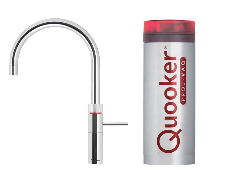 Quooker Fusion Round Chroom met PRO3-VAQ reservoir - CreateMyOwn.nl