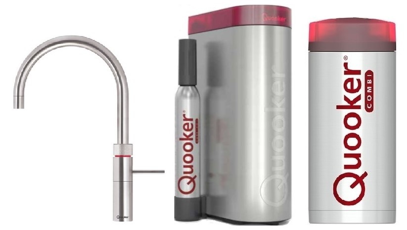 Quooker CUBE met Fusion Round RVS en Combi+ 2.2 reservoir kopen ...