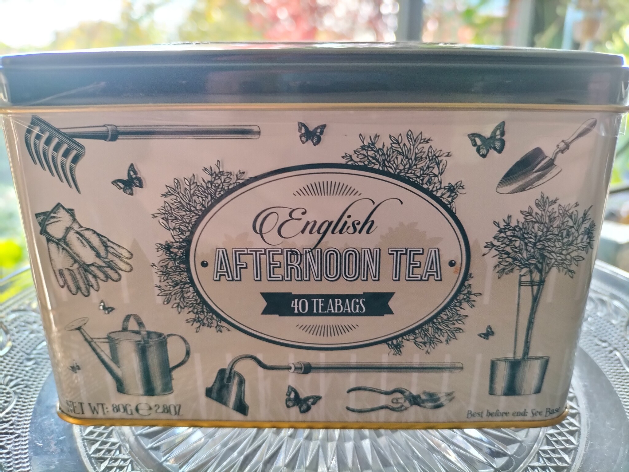 English "Fine Afternoon" Tea in blik (40zakjes) tuingereedschap - Tea ...