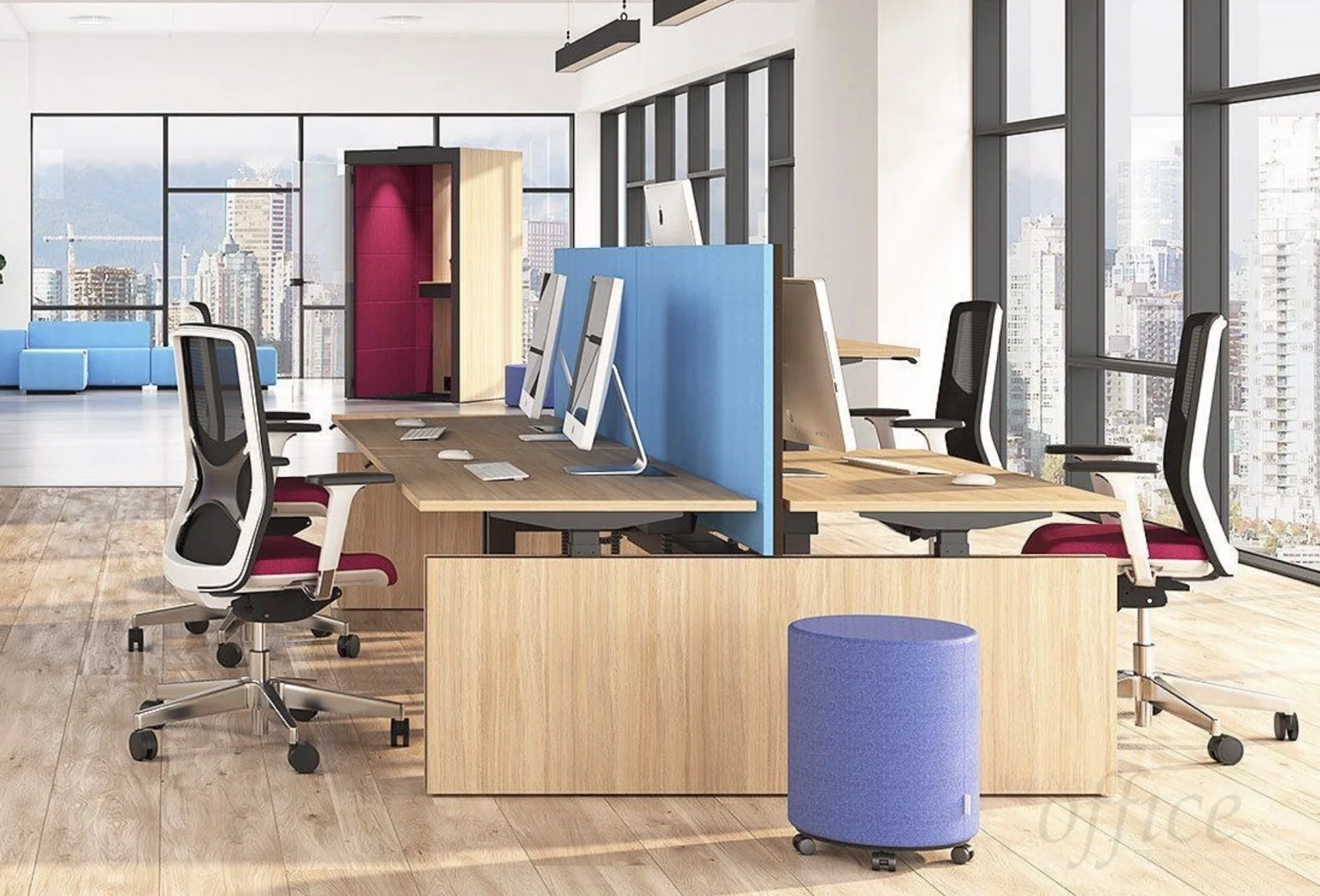 Narbutas Motion système d'agencement de bureaux assis debout réglable