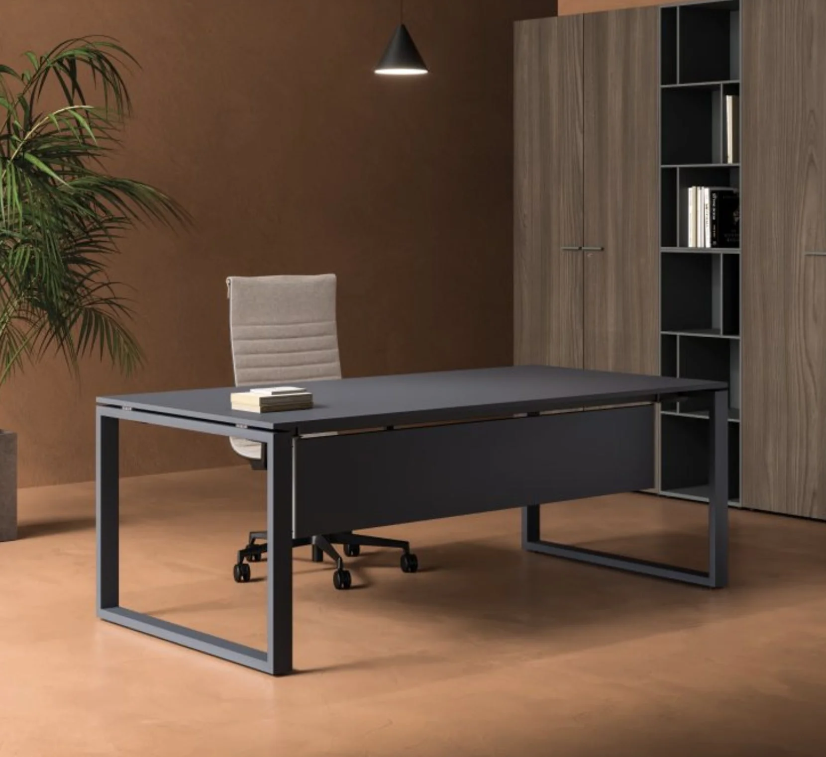 Bralco Loopy directiebureau fineerhout