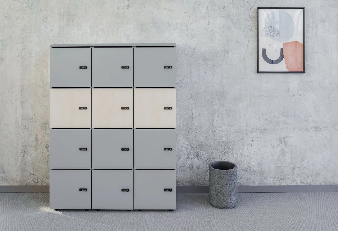 Melamine lockers 162H cm