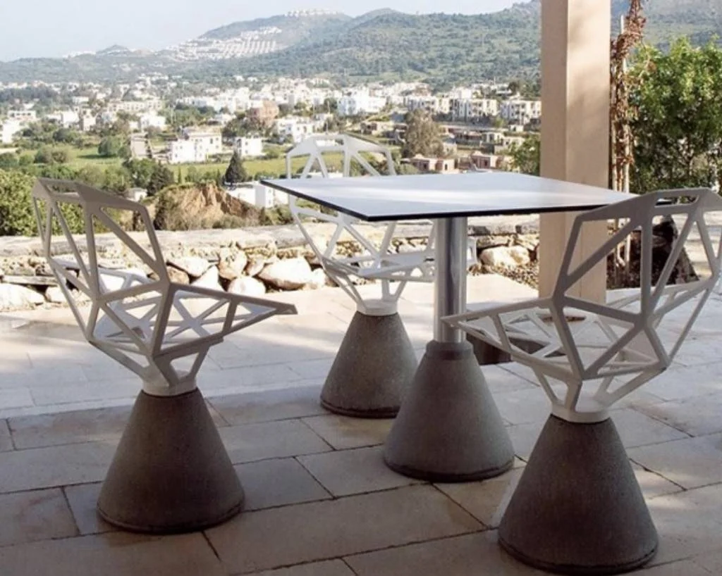 Magis Table One Bistrot zwart-wit | lage tafel