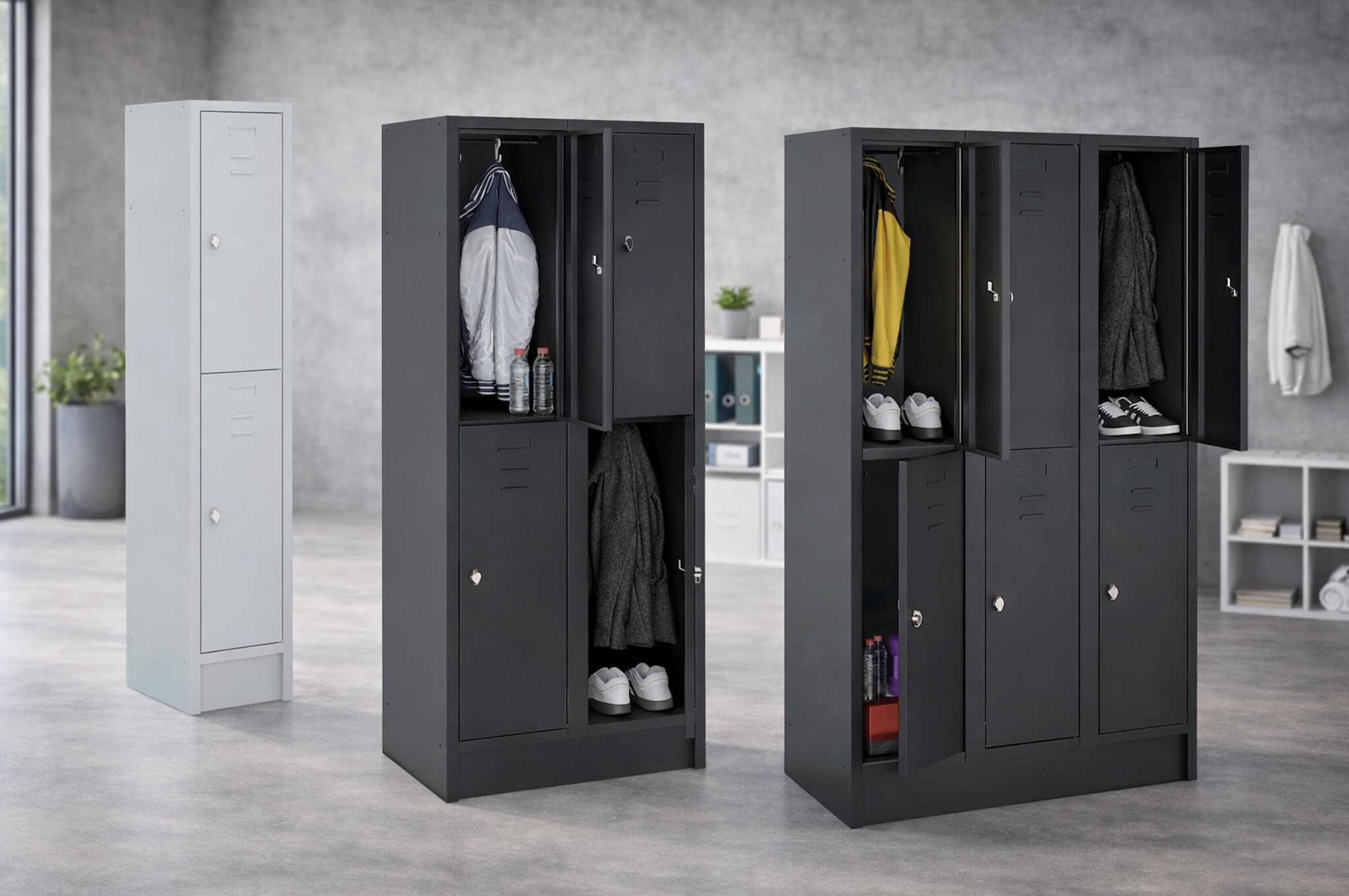 Basic armoire vestiaire 2-4-6 portes