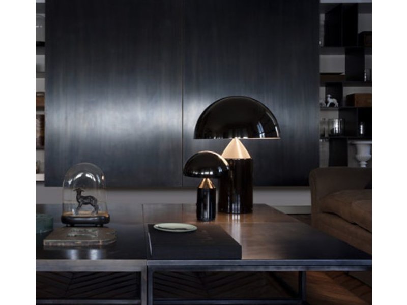 Lampe Atollo noire d'Oluce