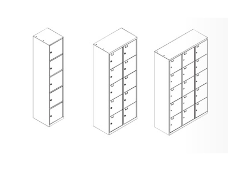 Colonne de rangements