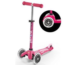 Micro | mini step deluxe | roze | led - Kloffies & Koffies