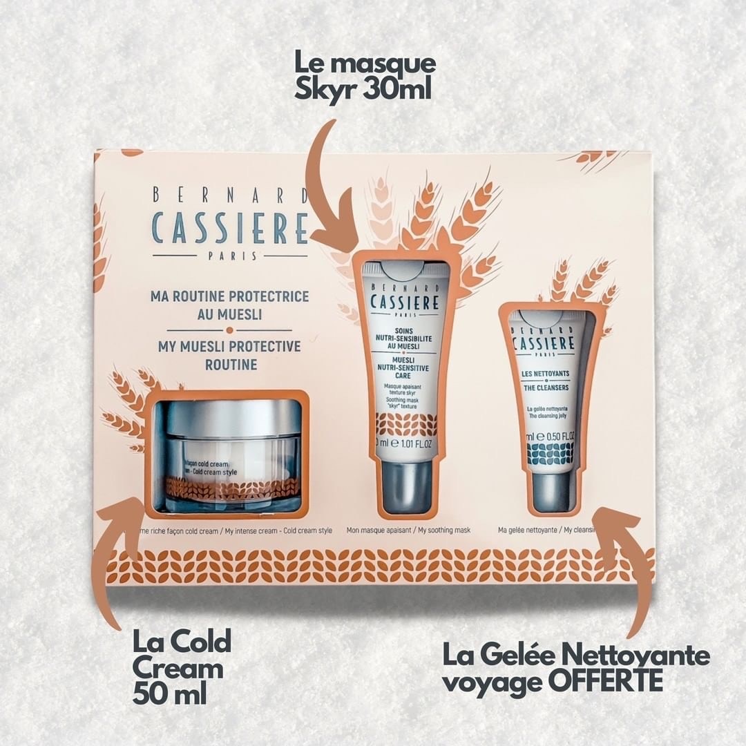 Bernard cassière Muesli: Intense cream+mask 30ml+cleansing jelly 15ml ...
