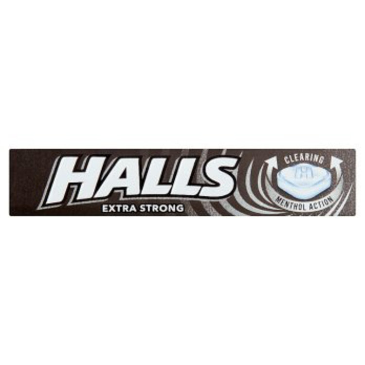 Halls Halls Extra Strong Menthol Sweets 33.5g - Russells British Store
