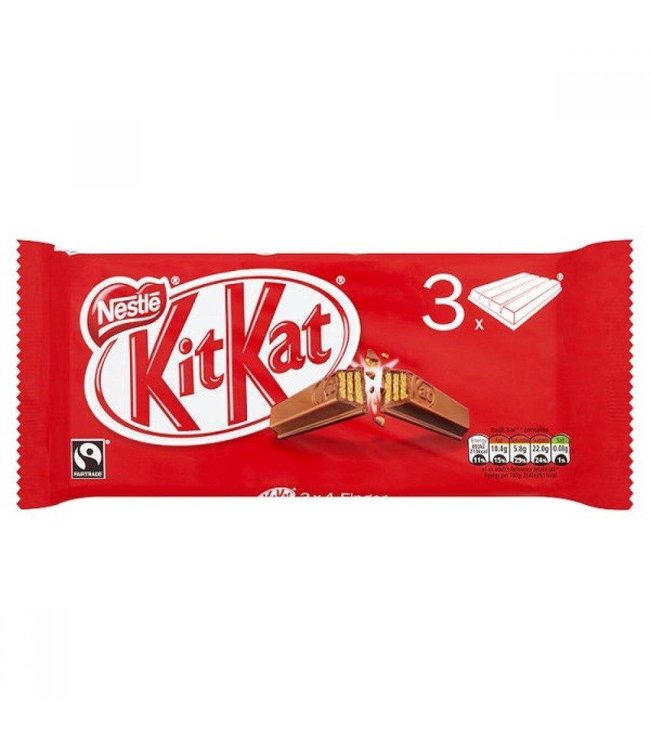 Nestle Kit Kat Original 4 Finger x 3 Bars - Russells British Store