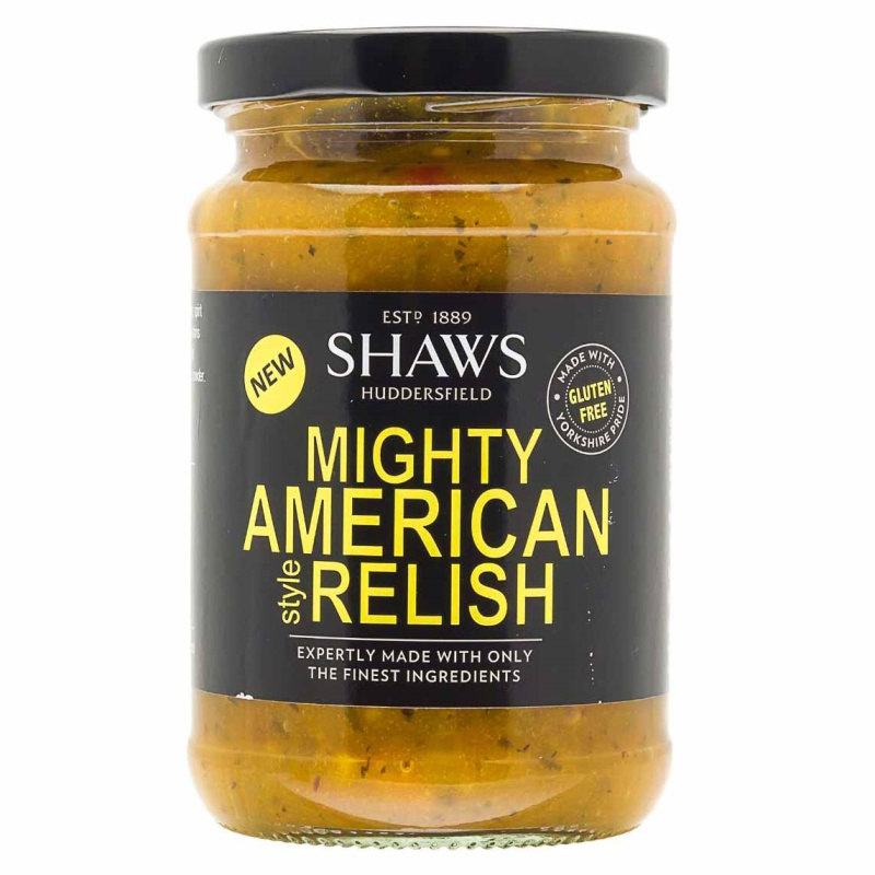 Shaws Mighty American Relish 300g - Russells British Store
