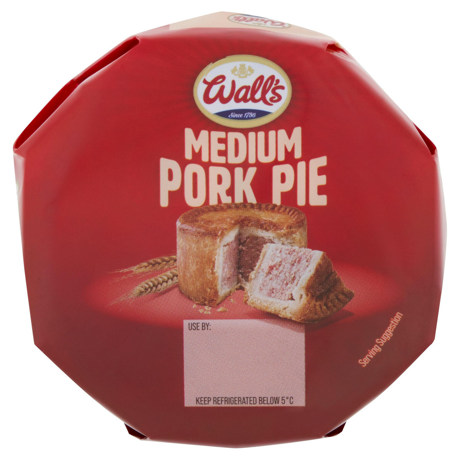 Walls Medium Pork Pie 295g - Russells British Store